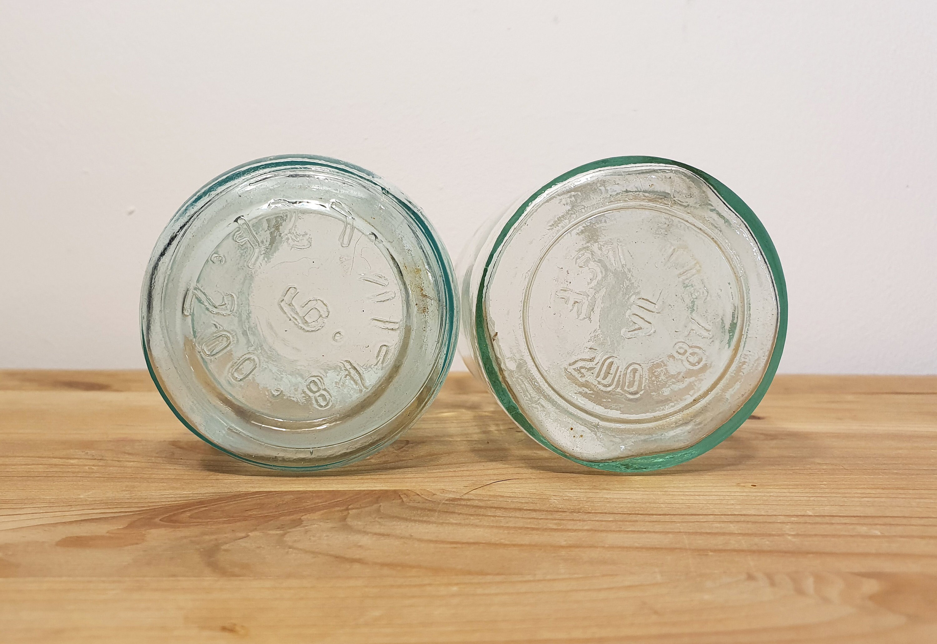 Vintage Glass Jar Set of 2 Soviet Glass Bottle Wedding - Etsy