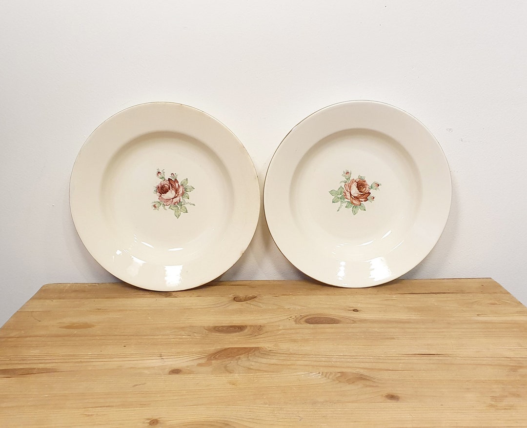 Soviet Porcelain Plate, Set of 2, Vintage Russian Plates, Soviet ...