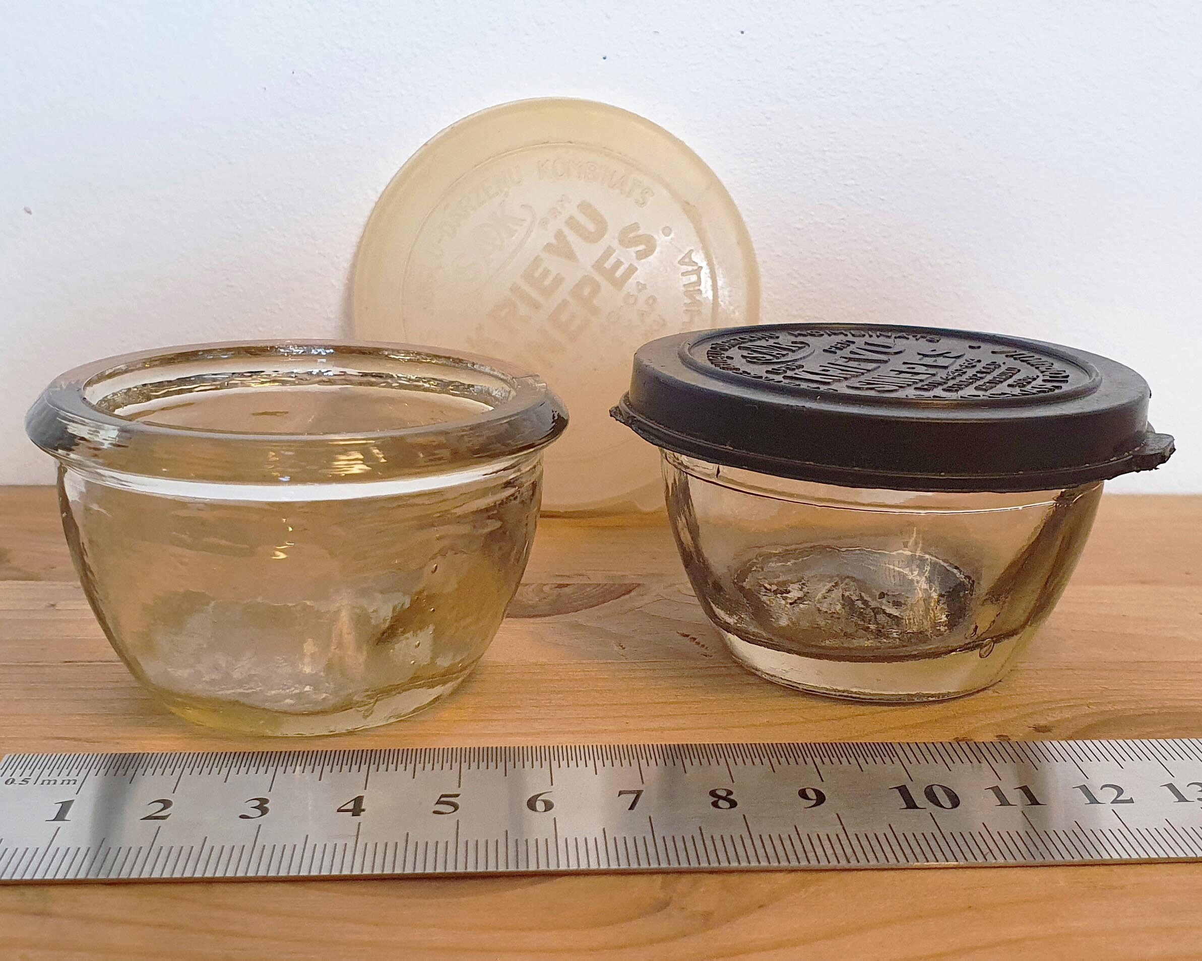 Vintage Mustard Jar, Small Soviet Jars With Lids, Storage Jar for ...