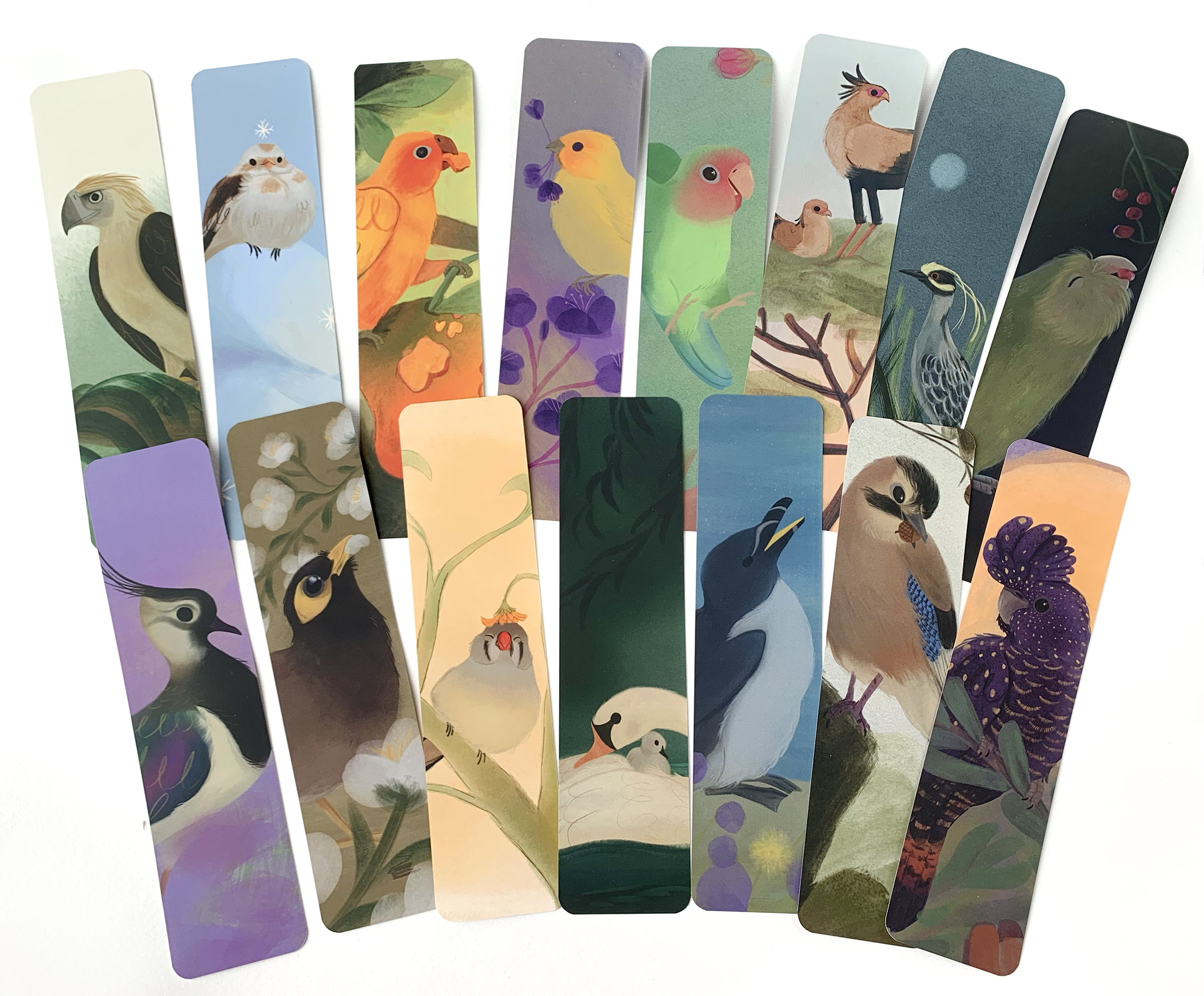 Artist Bookmarks // Birdwatching Gifts // Cute Parrots & Birds ...