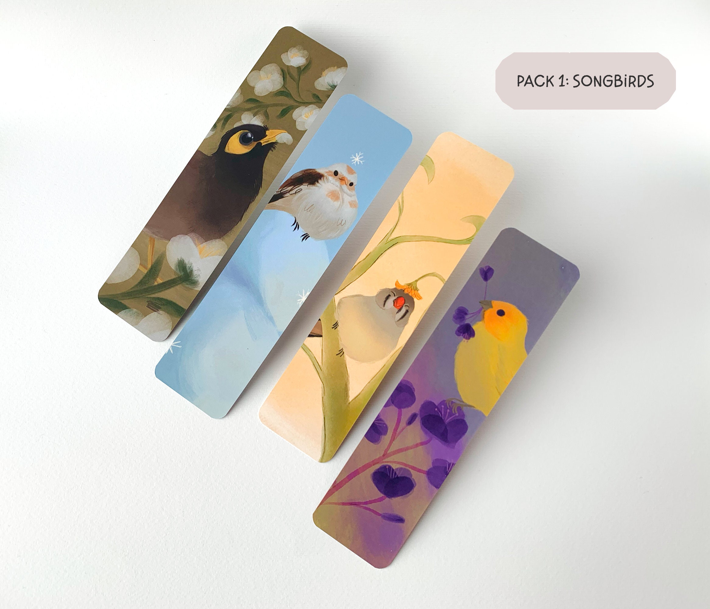 Artist Bookmarks // Birdwatching Gifts // Cute Parrots & Birds ...
