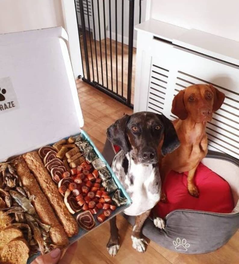 Dog Treat Box - MEAT & FISH COMBO - Pick N Mix Snack - Treats Birthday ...