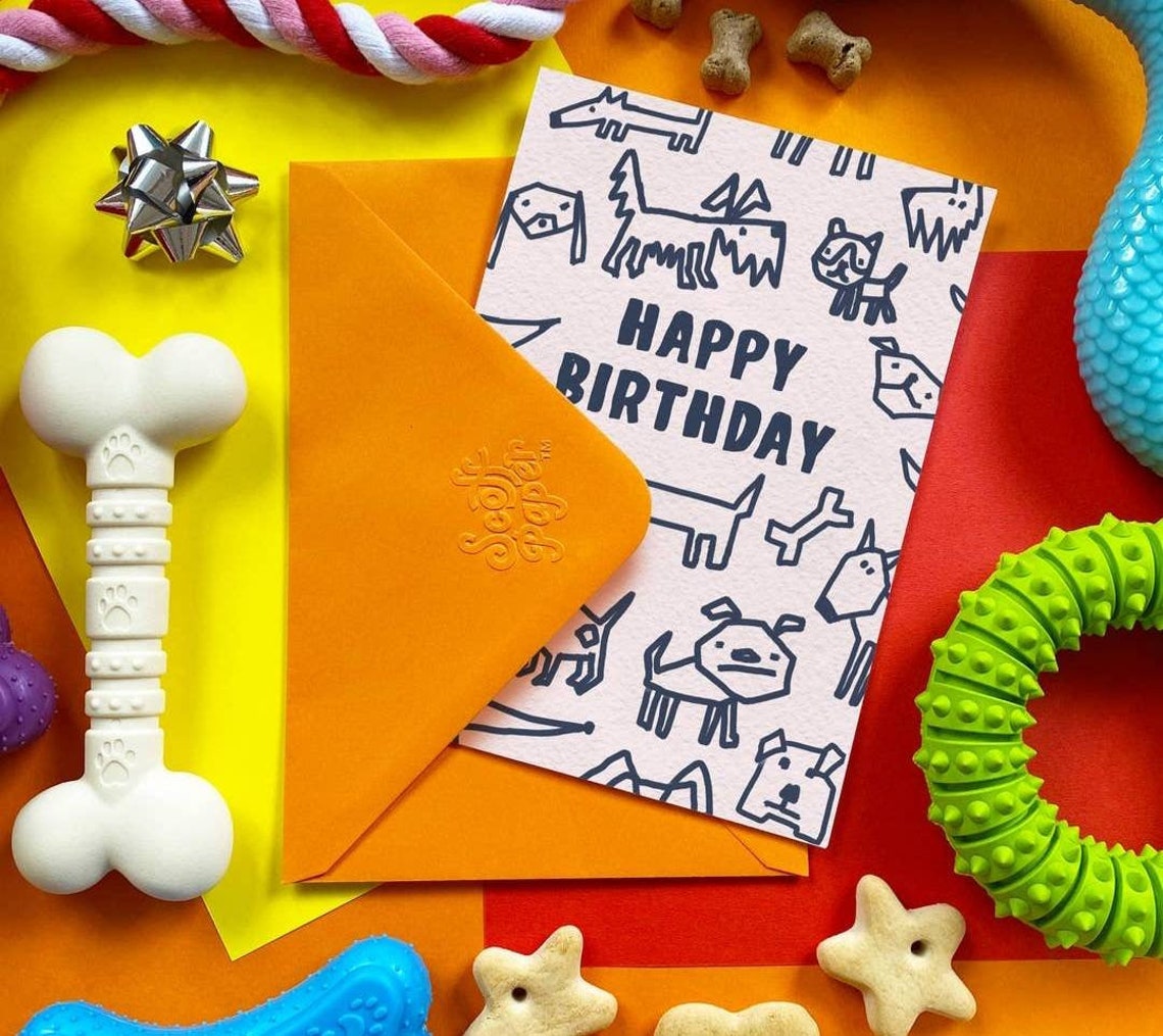 HALLOWEEN DOG GIFT Dog Birthday, Gotcha Day, Dog Birthday Card, Vegan ...