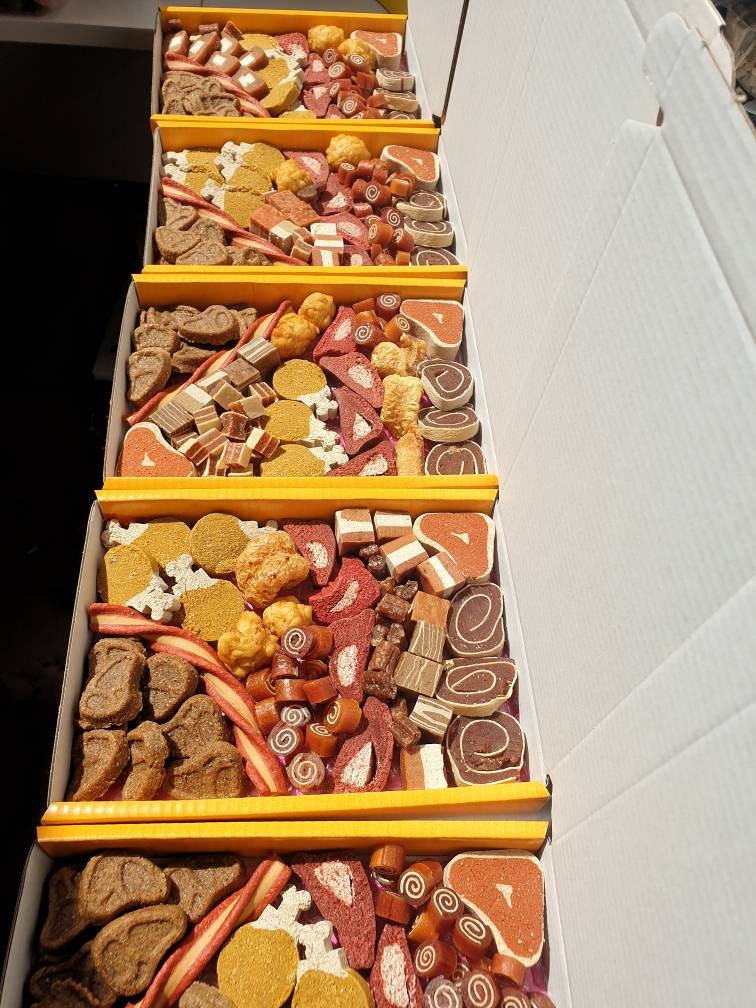 Dog Treat Box MEATY Specialty Gourmet Treats Birthday - Etsy UK