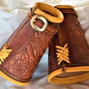 Leather Cowboy Cuffs - Etsy