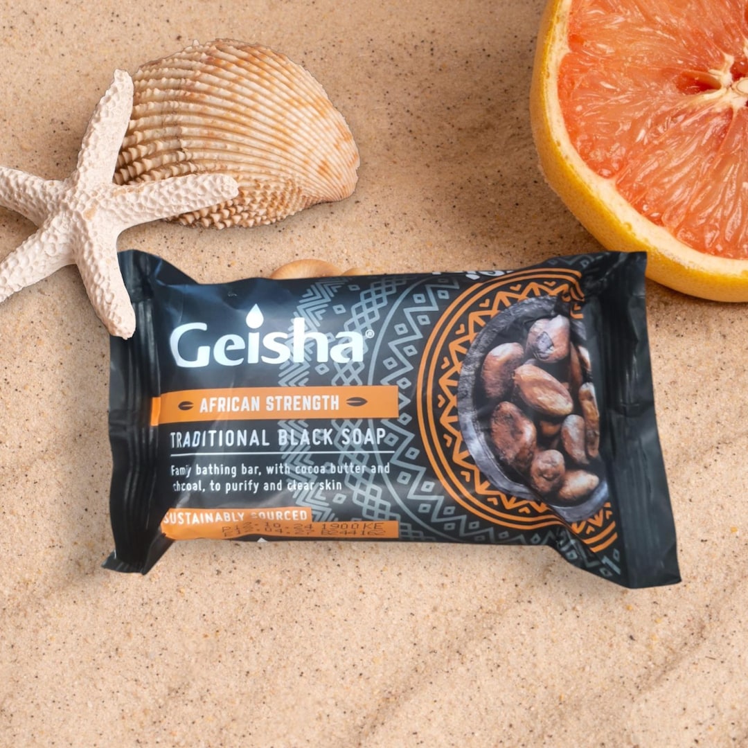 Geisha Bar Soap 200g Traditional Black Soap Family Bathing Soap With ...