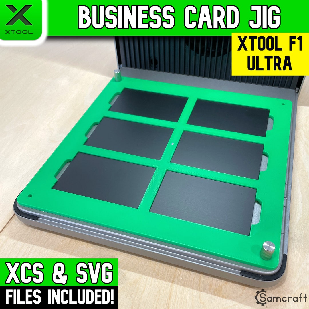 Xtool F1 Ultra Business Card Jig, Xtool Fiber Laser Jig, Xtool F1 Ultra ...