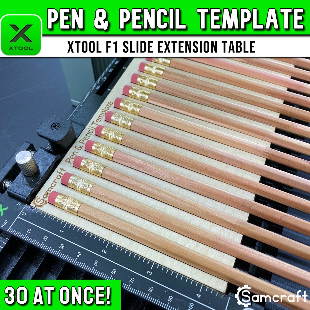Xtool F1 Pen & Pencil Laser Engraving Template (XCS File) - Etsy