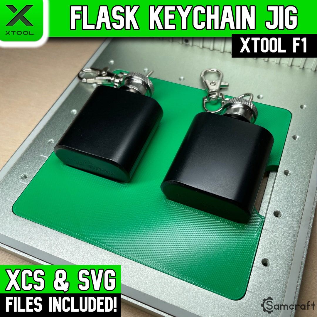 Xtool F1 Flask Keychain Jig, Xtool Fiber Laser Jig, Laser Jig, Laser ...