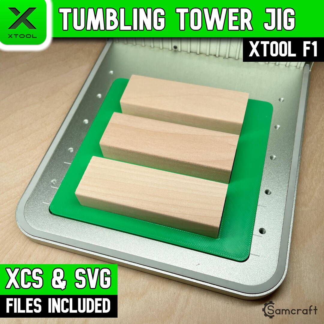 Xtool F1 Tumbling Tower Game Jig, Jenga Game Jig, Xtool Fiber Laser Jig ...