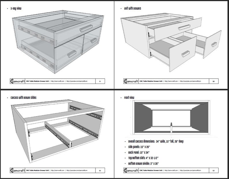 CNC Table Woodworking Plans Instant Download Shapeoko Pro - Etsy