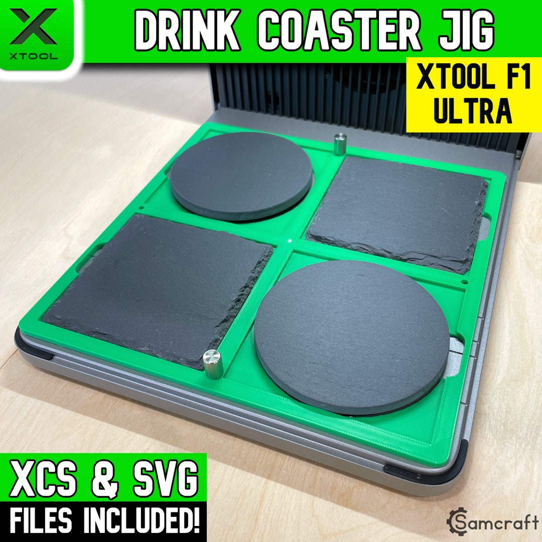 Xtool F1 Ultra 4-inch Drink Coaster Jig, Xtool Fiber Laser Jig, Xtool ...