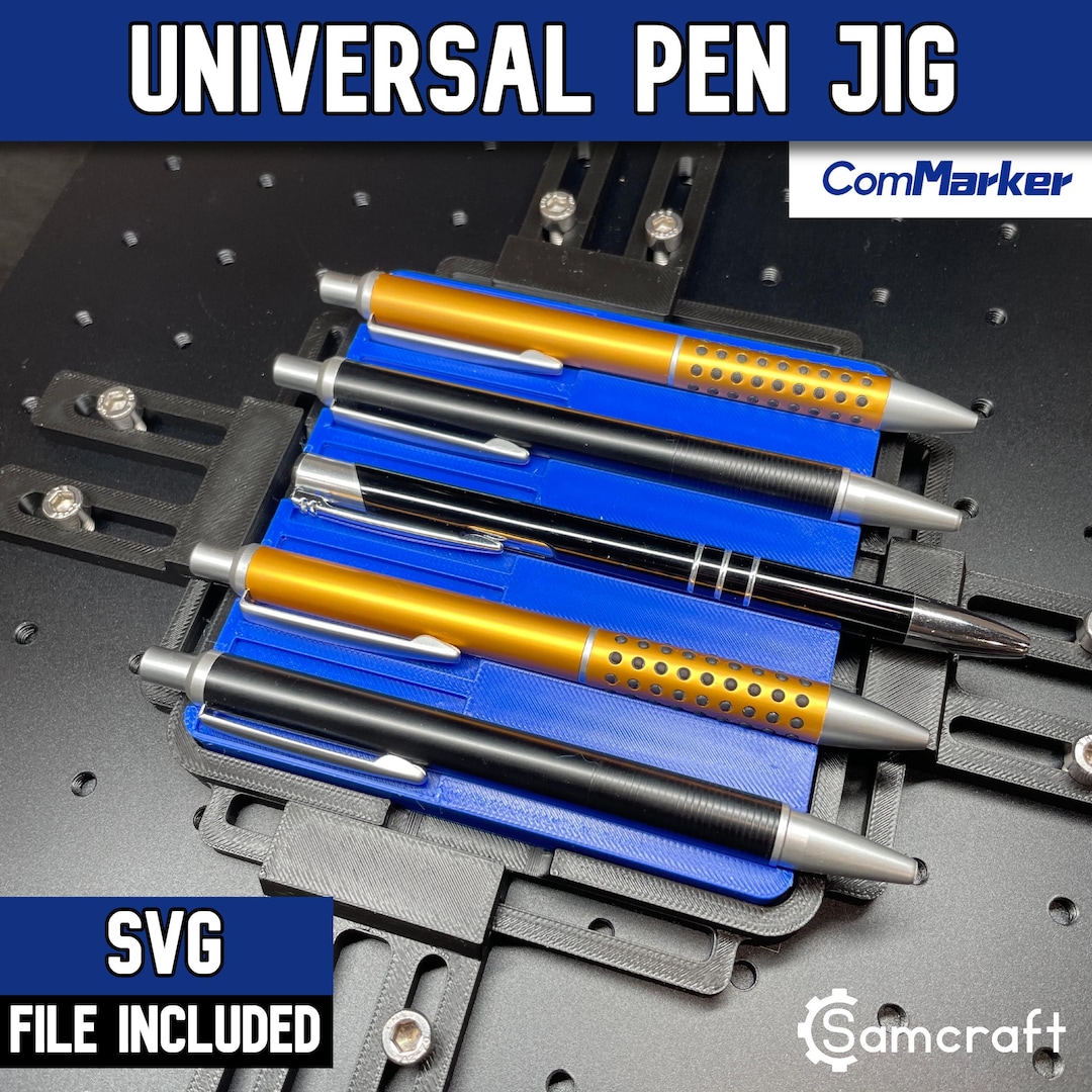 Pen Jig for Commarker Lasers | Laser Engraved Office Pens | Made in USA ...