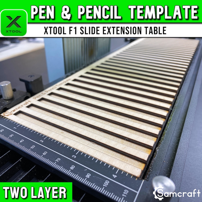 Laser Engraved Pencil Xtool F1 Template Xtool F1 Slide - Etsy