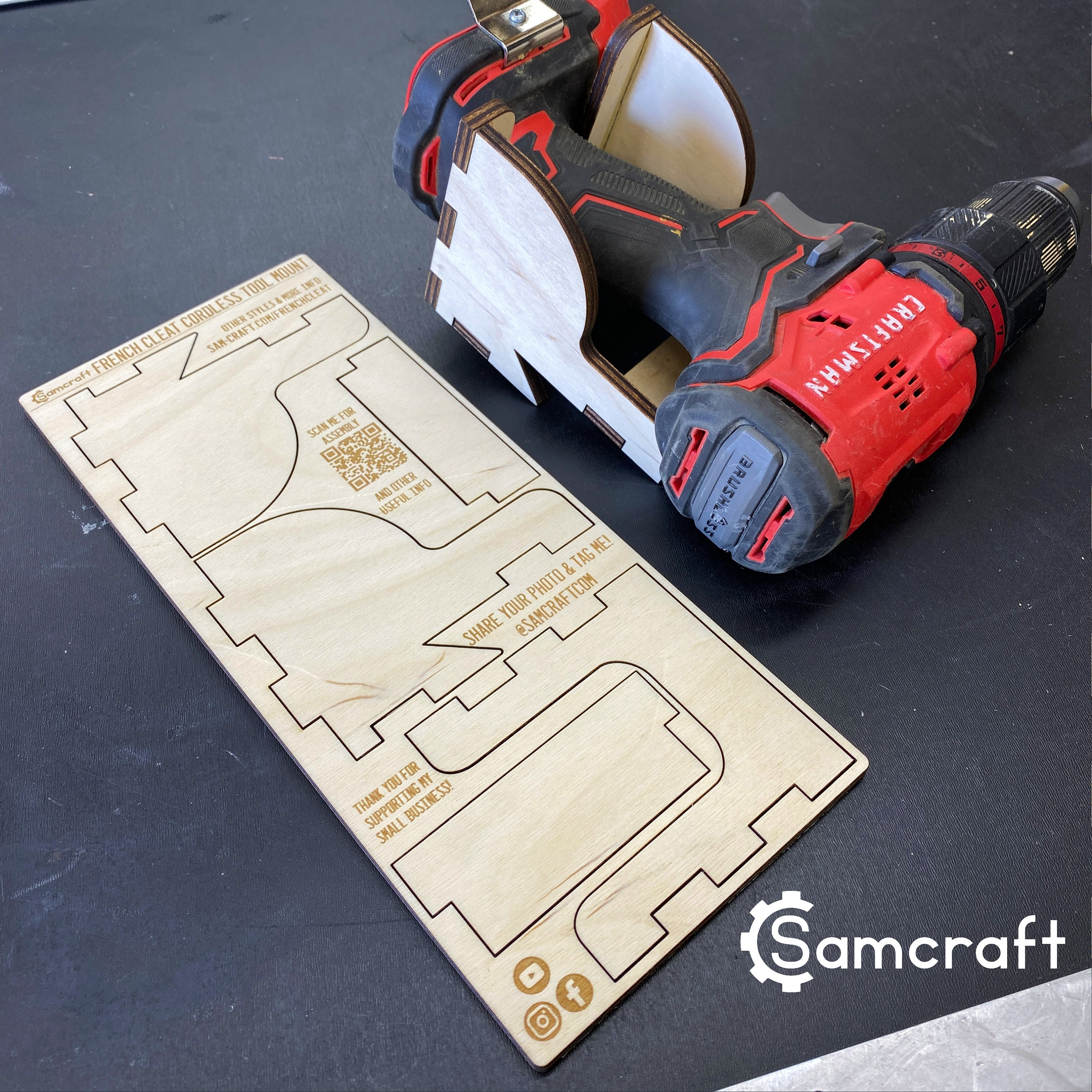 French Cleat Cordless Tool Holderfrench Cleat Drill - Etsy