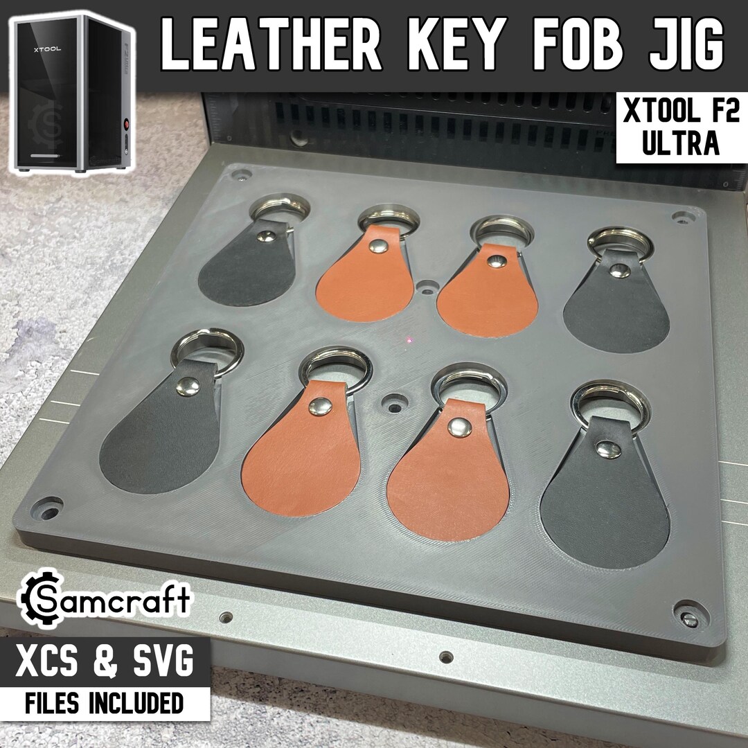 Xtool F2 Ultra Leather Key Fob Jig: 40x85mm Engraving Tool - Etsy