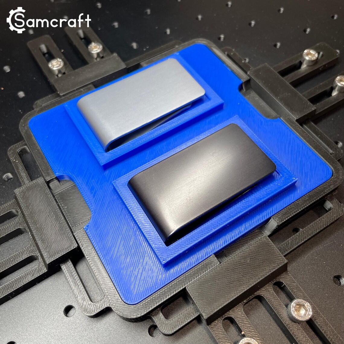 Metal Money Clip Jig for Commarker Lasers: Laser Engraving (SVG File ...
