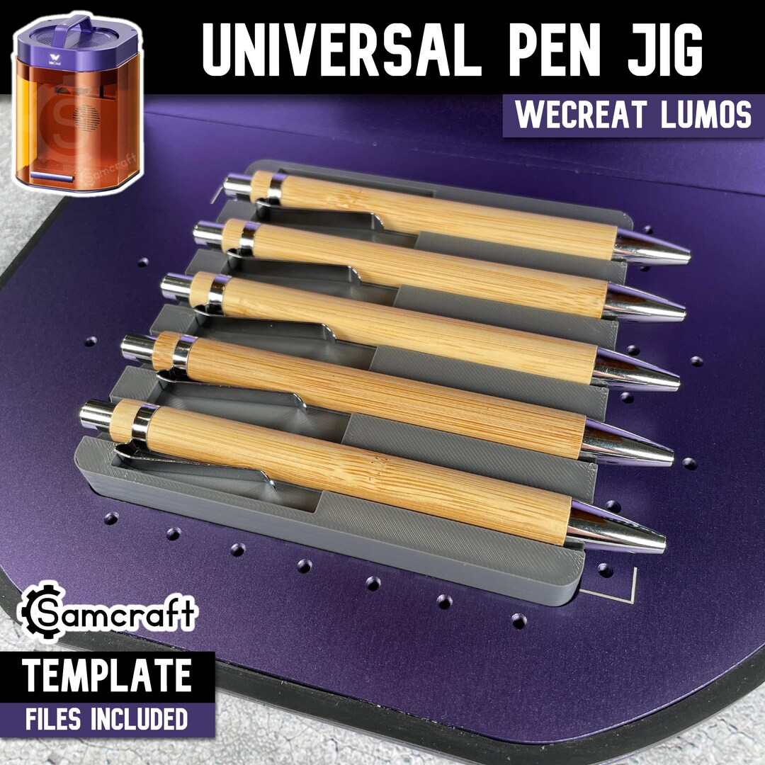 Wecreat Lumos Pen Jig - Multi-pen Engraving Tool, Holds up to 5 Pens for Laser Engraver by ...