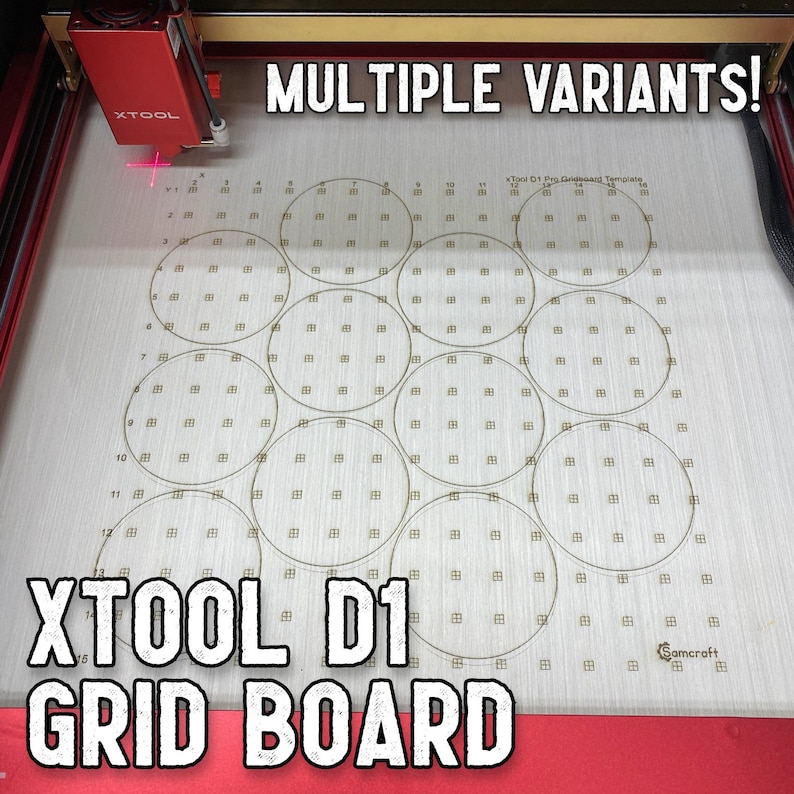 Xtool D1 Pro Grid Wasteboard File - Digital Download - Laser Engraving ...
