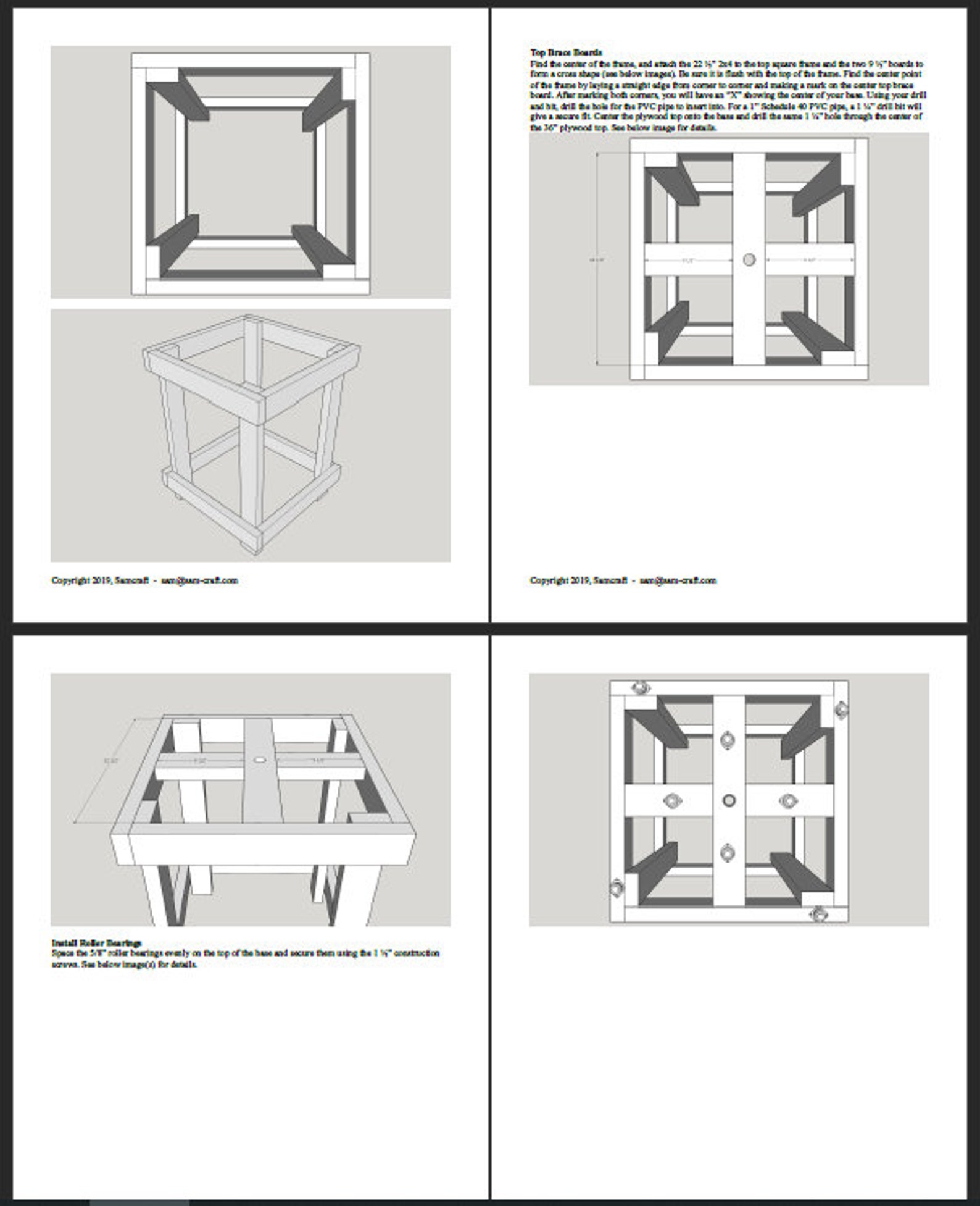 Rotating Bench Top Tool Carousel | Woodworking Plans | Instant Download ...