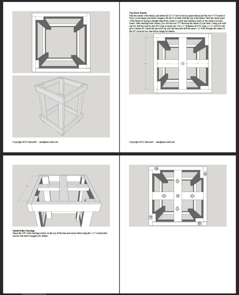 Rotating Bench Top Tool Carousel | Woodworking Plans | Instant Download ...
