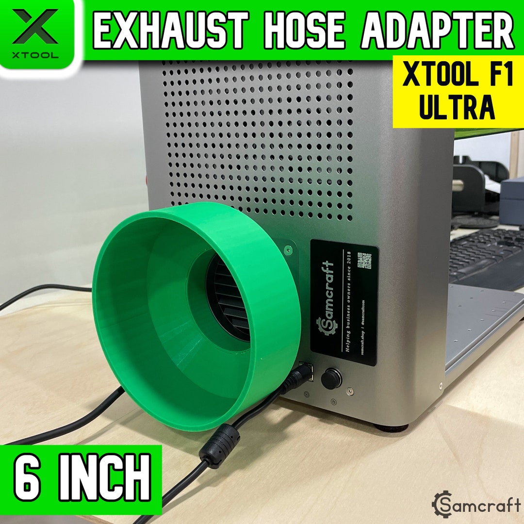 Xtool F1 Ultra Exhaust Hose Adapter 6 Inch, Exhaust Hose Modifier ...