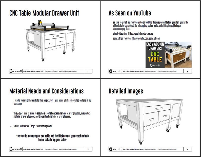 CNC Table Woodworking Plans - Instant Download | Shapeoko Pro XXL ...