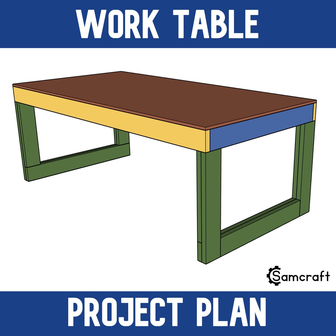 Workbench Plans, Work Table, DIY Table, Woodworking Plan, Construction ...