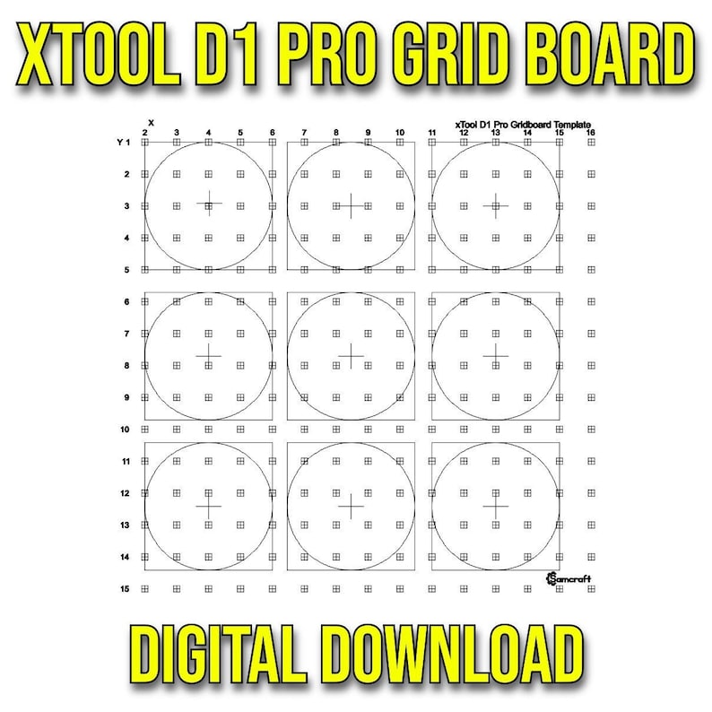 Xtool D1 Pro Grid Wasteboard File Digital Download Laser - Etsy