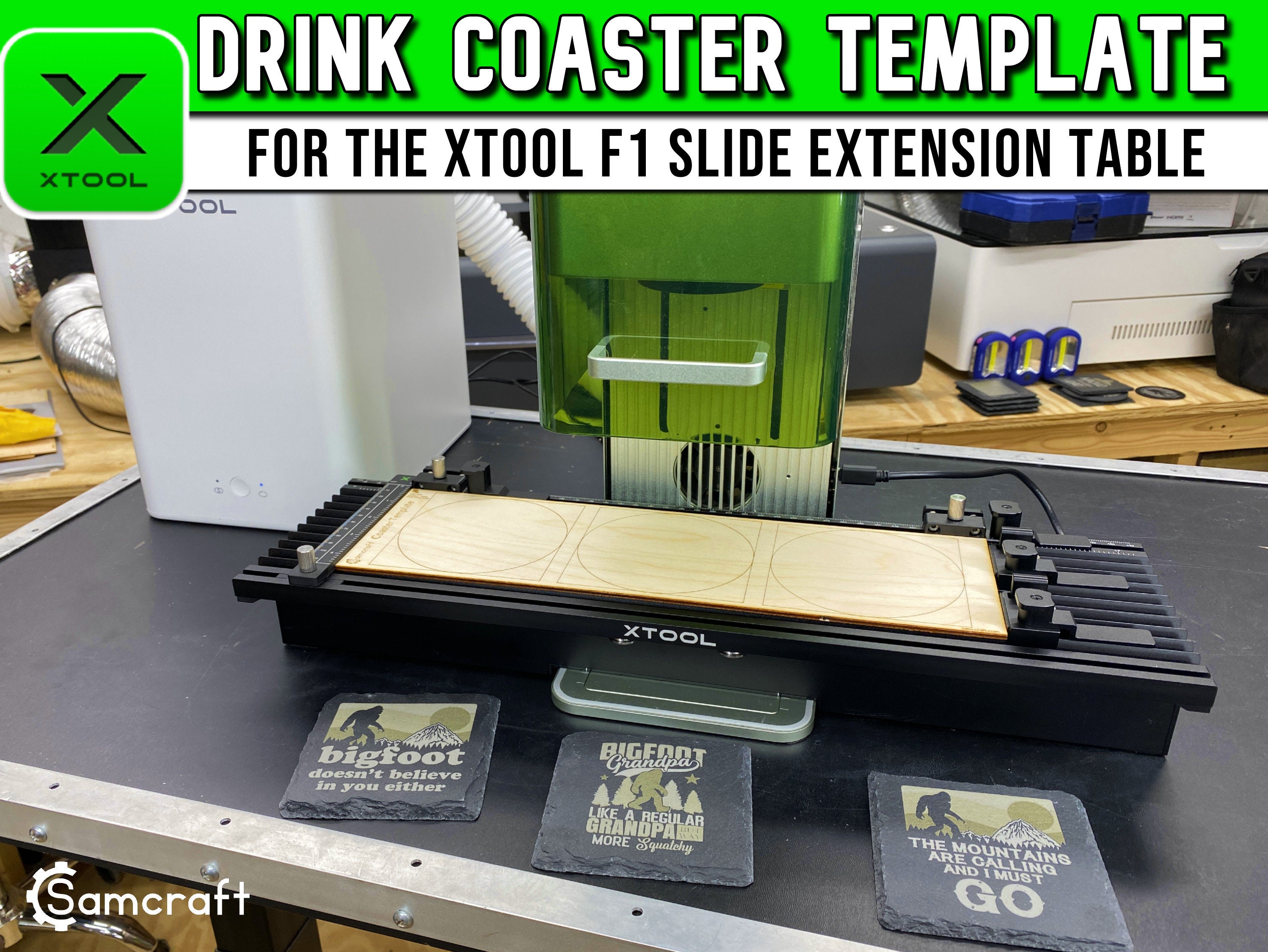 Xtool F1 Template Xtool F1 Slide Extension Xtool Drink - Etsy Canada
