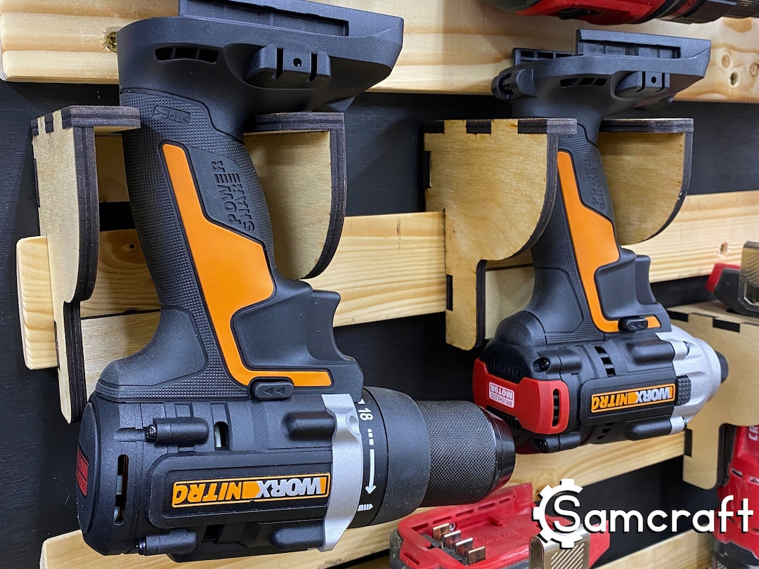 French Cleat Cordless Tool Holder,french Cleat Drill Holder,tool Holder ...