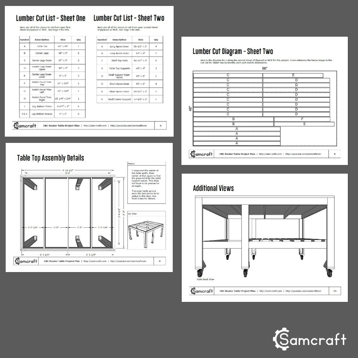 CNC Table Woodworking Plans Instant Download Shapeoko Pro - Etsy