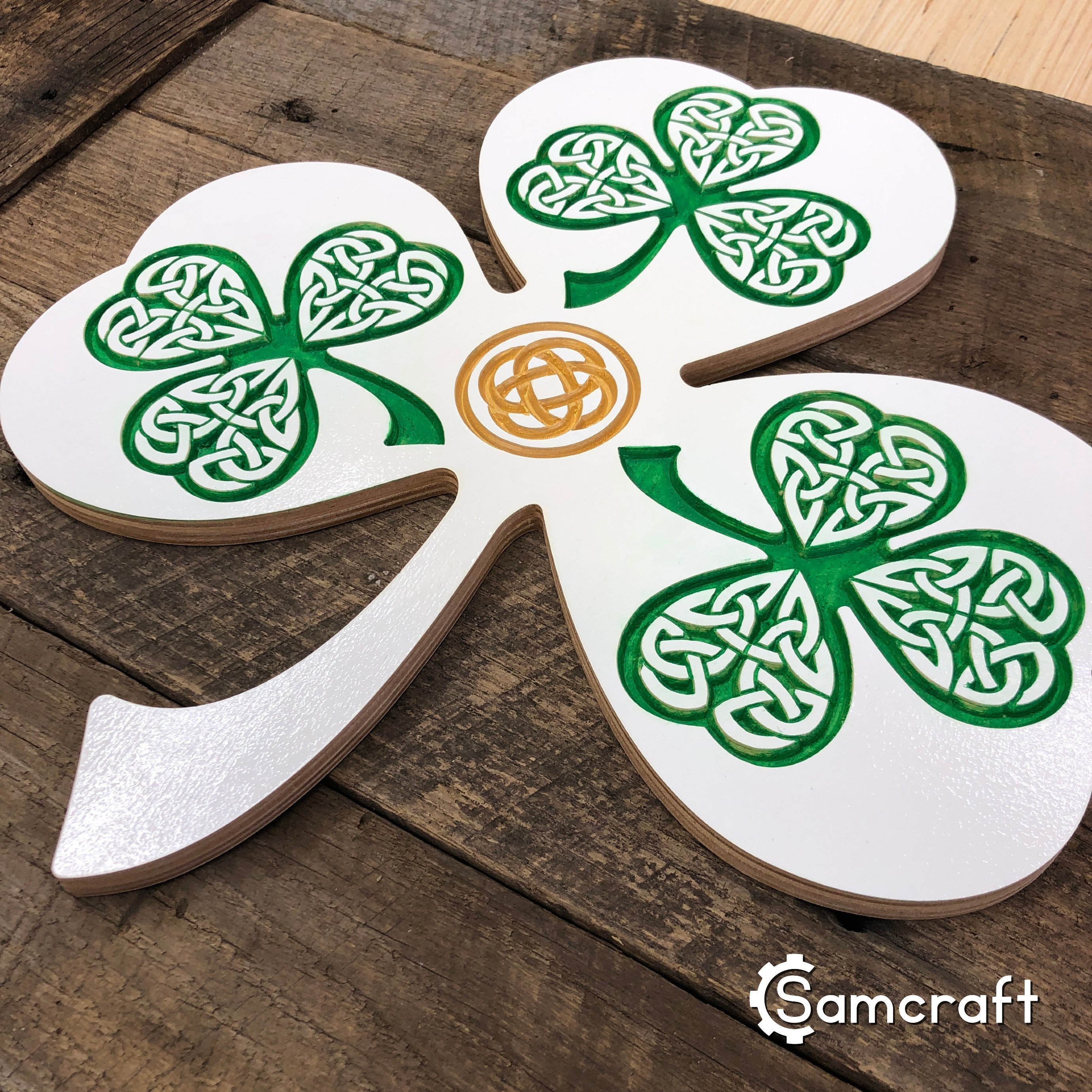 Shamrock CNC Sign Project Plan & Cut Files Instant Download - Etsy