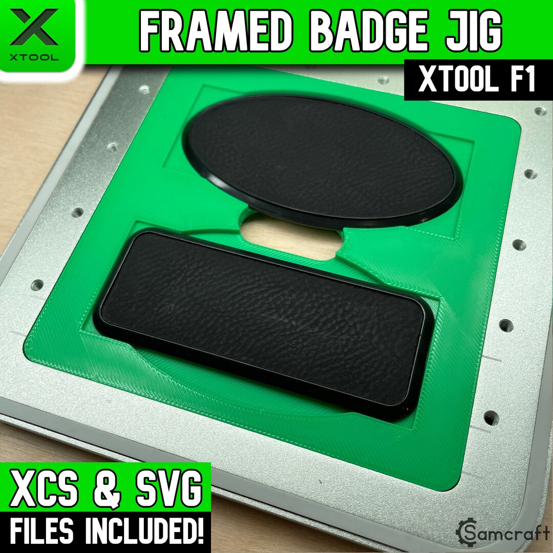 Xtool F1 Framed Badge Jig, Xtool Fiber Laser Jig, Laser Jig, Laser ...