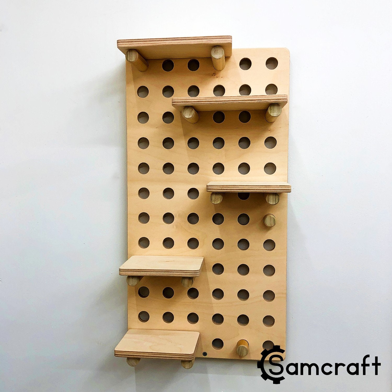 Decorative Pegboard Wall Organizer Project Plan & Cut Files - Etsy