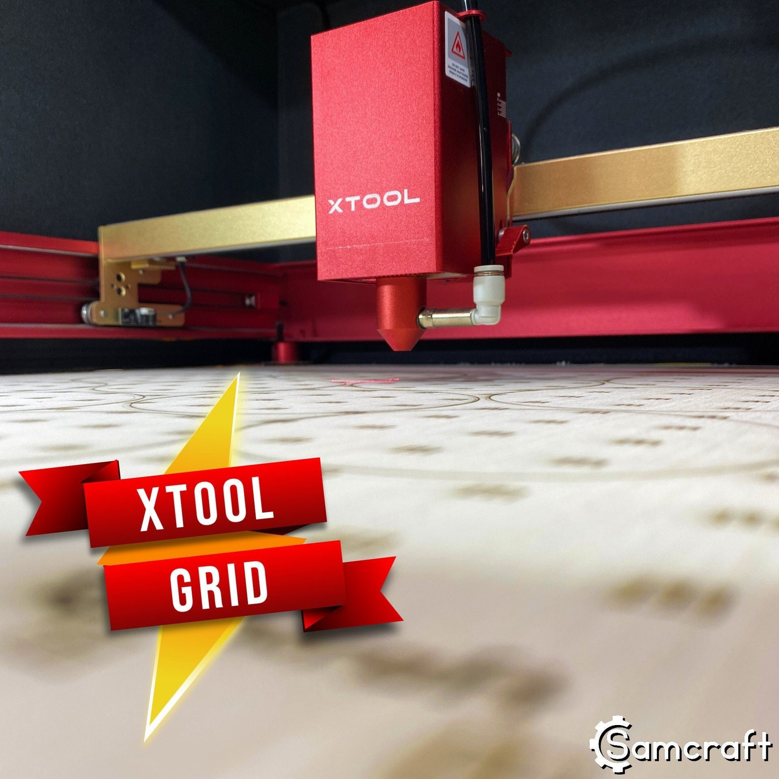 Xtool D1 Pro Grid Wasteboard File - Digital Download - Laser Engraving ...