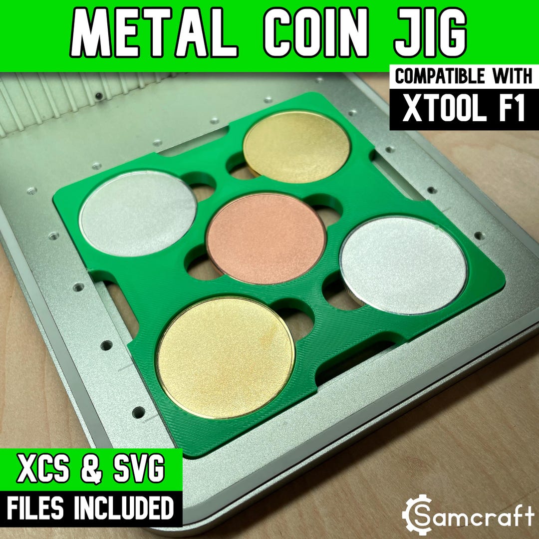 Xtool F1 Coin Jig: 40mm Laser Engraving Tool (XCS & SVG File) - Etsy