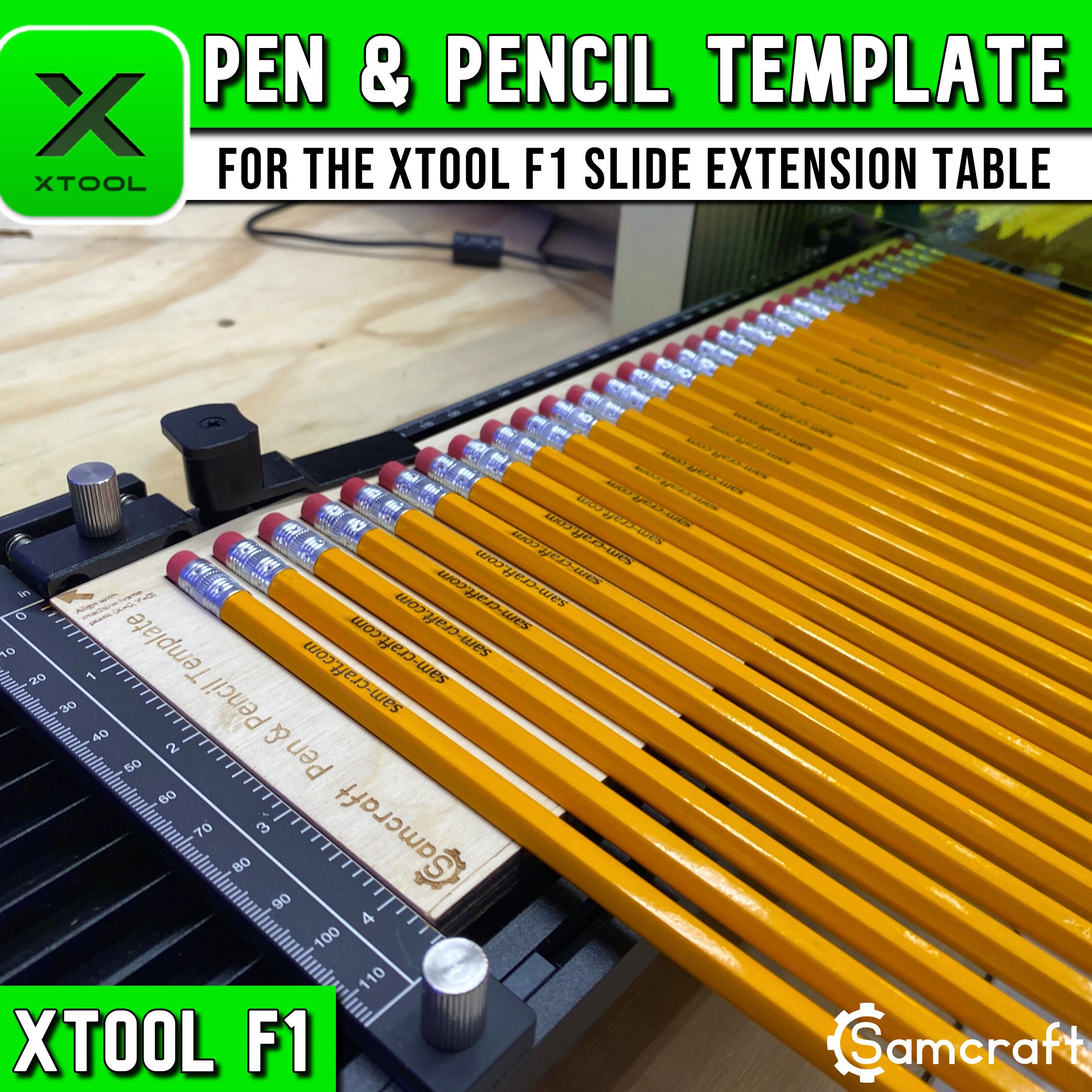 Laser Engraved Pencil Xtool F1 Template Xtool F1 Slide - Etsy Australia
