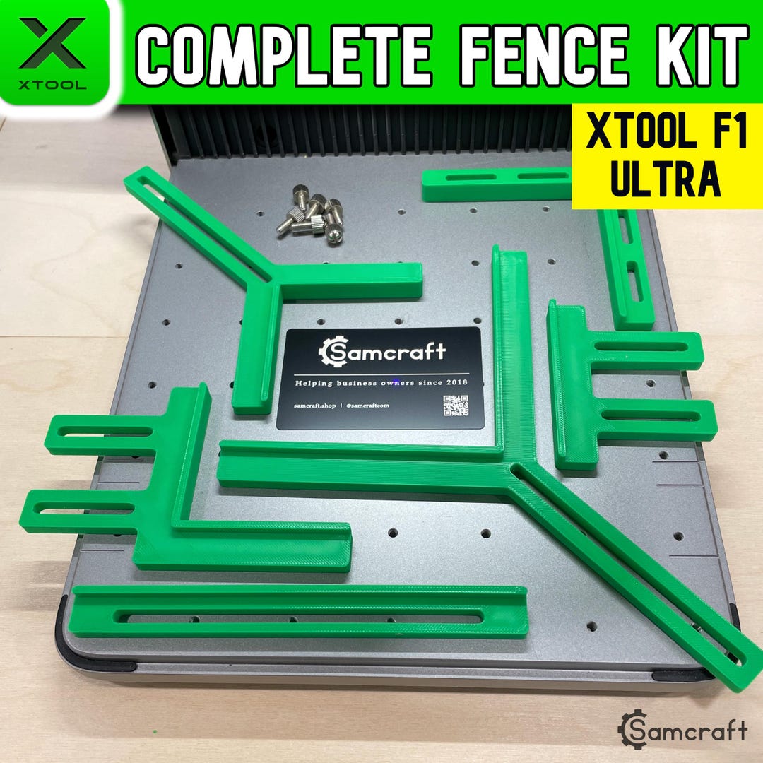Xtool F1 Ultra Fence and Fixture Guide Rail Set, Laser Jig, F1 Ultra Jig, F1 Ultra Fixture ...