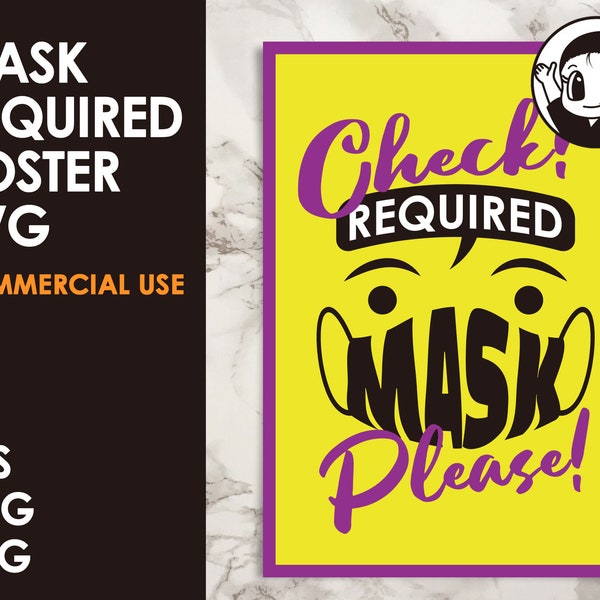 Please Mask Sign Svg - Etsy
