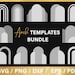Boho Chiara Arch SVG Template, BUNDLE, Arch Shaker, Blank Template ...