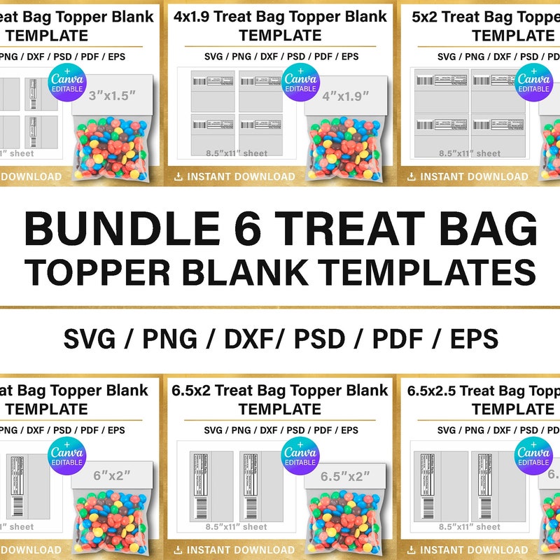 Loot Bag Template - Etsy