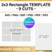 2x3 Inches Rectangle BLANK Template Sticker Template - Etsy