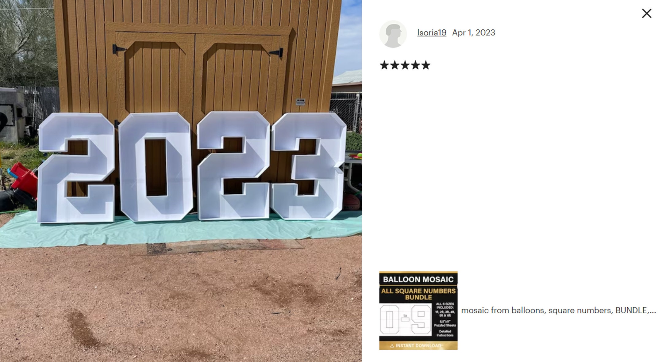 Square Number 2, Mosaic From Balloons, Marquee, Two Number Template ...