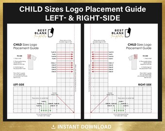 Embroidery Child Placement Guide - Etsy