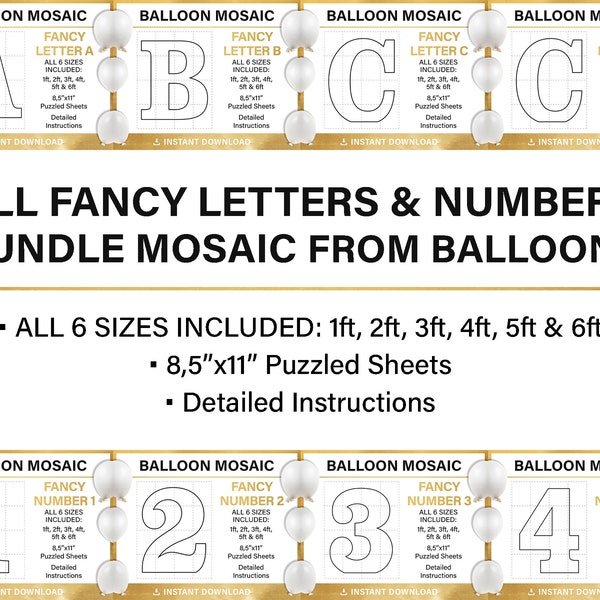 Mosaic Letters - Etsy