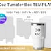 Tumbler Box Template Bundle, DIY, Png, Canva, Svg, Cricut, Printable ...