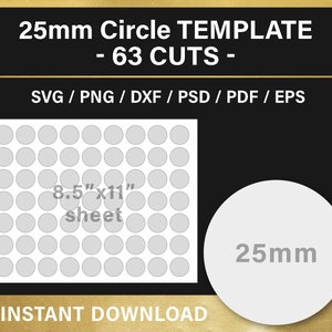 Circle BLANK Template BUNDLE Round Sticker Template - Etsy