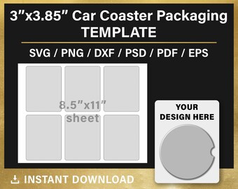 Car Coaster Display Card - Etsy