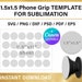 Phone Grip Template, BLANK Template for Sublimation, Canva, Cricut, Svg ...